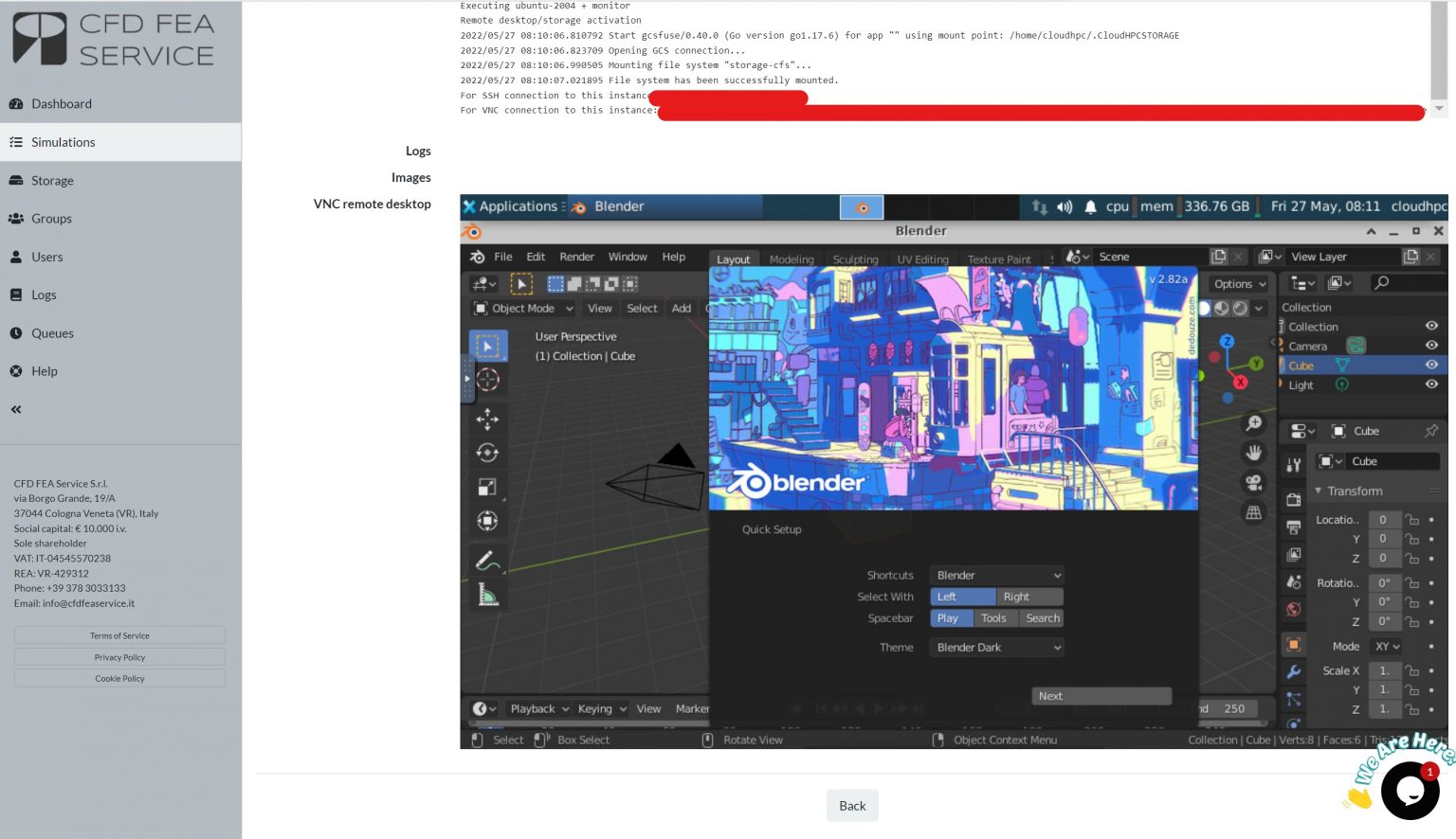 Blender Renderfarm - Cloud HPC