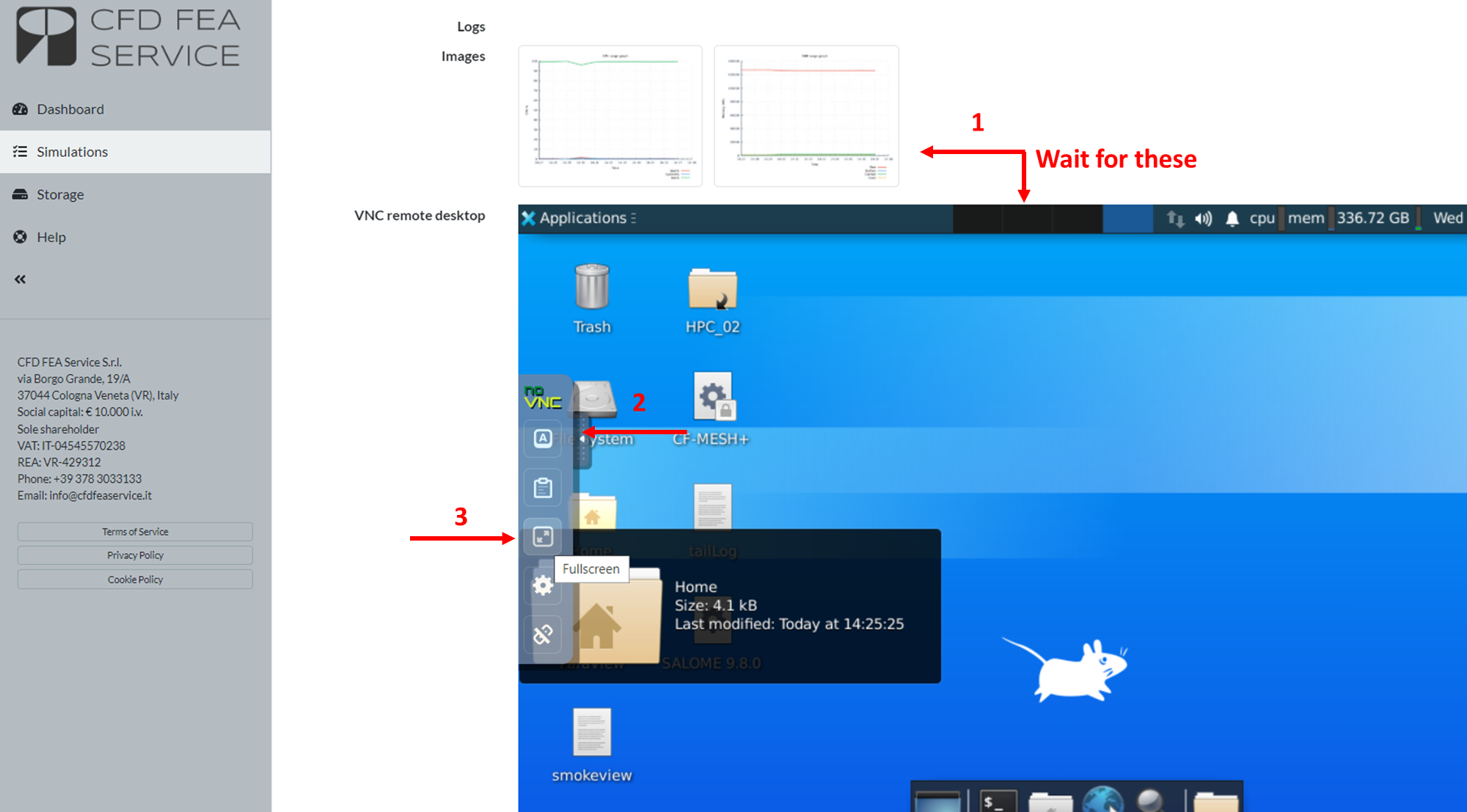 Mesh Generation Using Salome Cloud Hpc