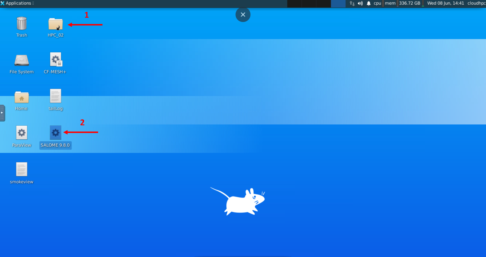 Mesh generation using SALOME - Cloud HPC