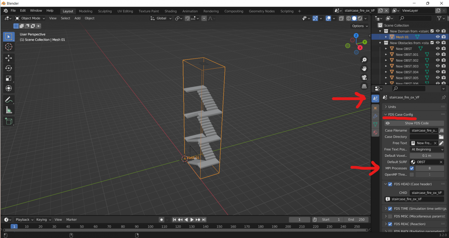 Split Fds Mesh Using Blenderfds Cloud Hpc