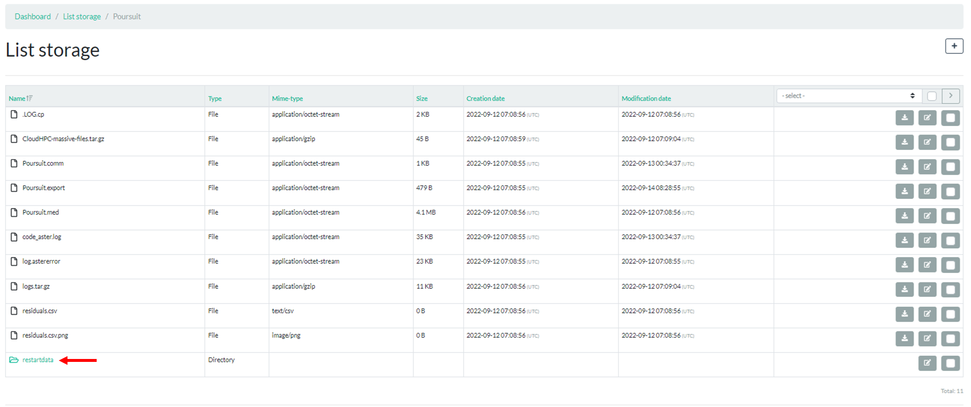 Resume your Code_aster Analysis - Cloud HPC