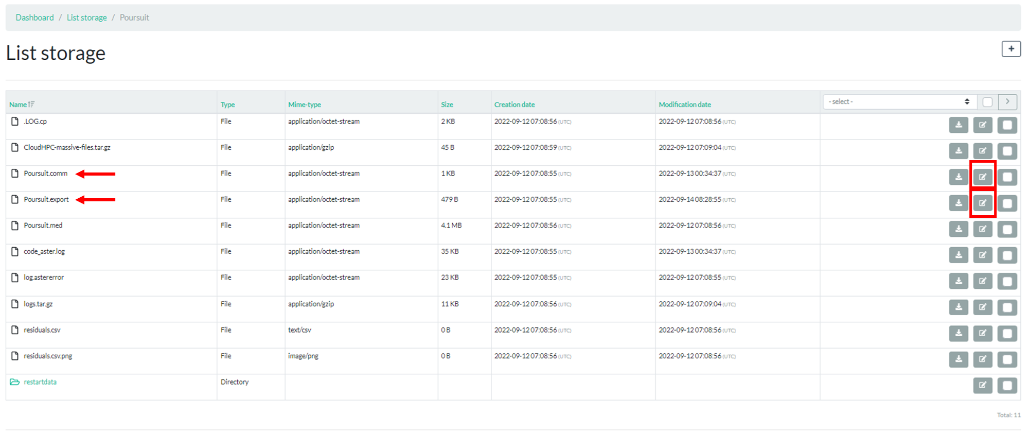 Resume your Code_aster Analysis - Cloud HPC