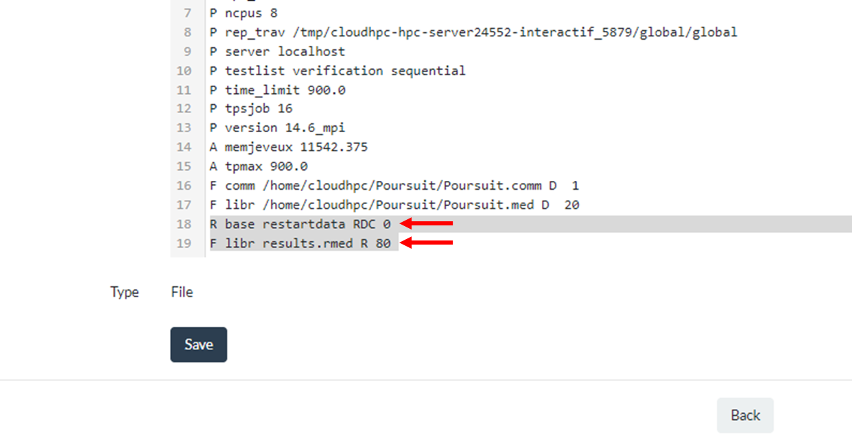 Resume your Code_aster Analysis - Cloud HPC