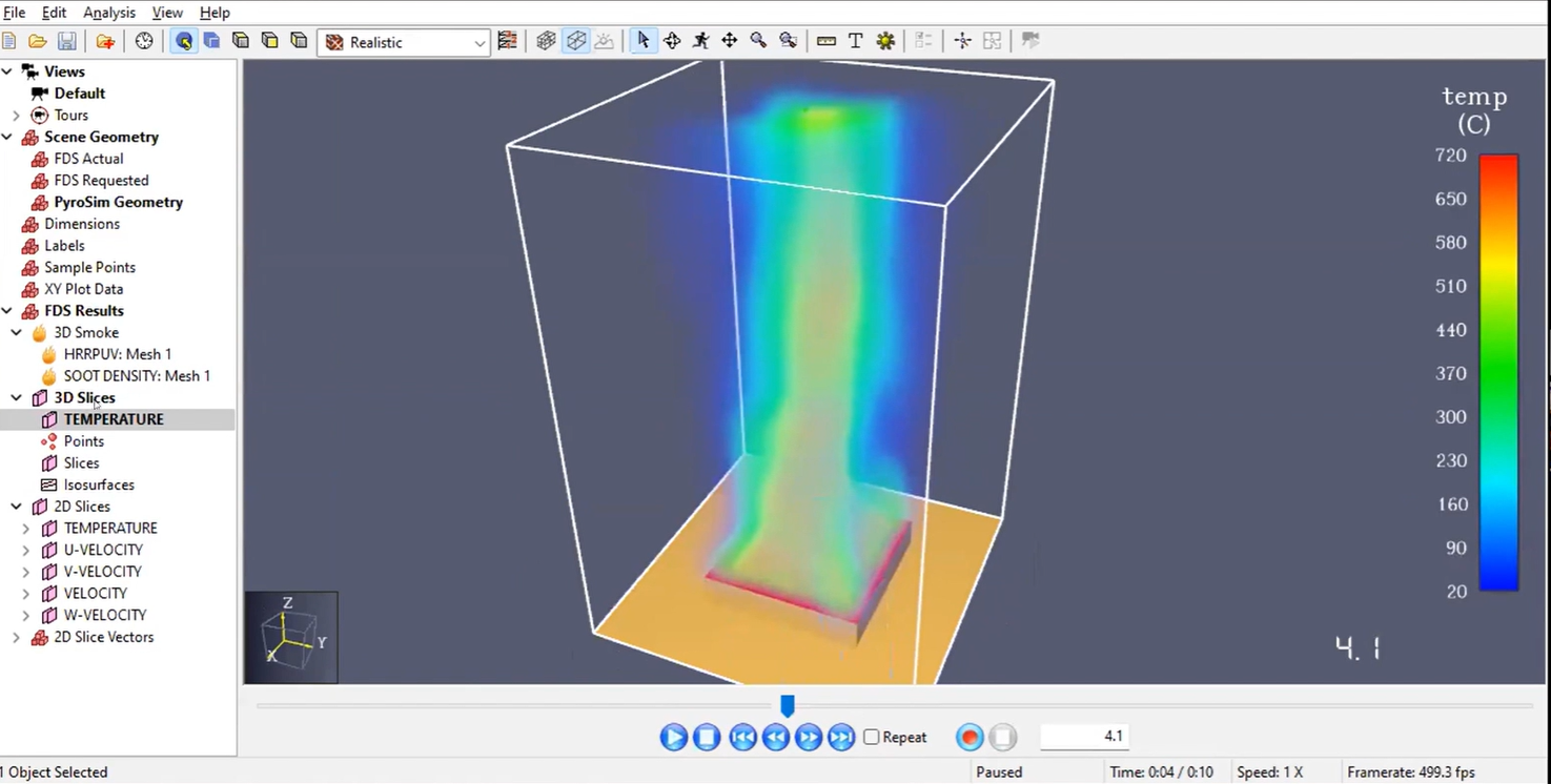Import cloudHPC FDS results in Pyrosim - Cloud HPC
