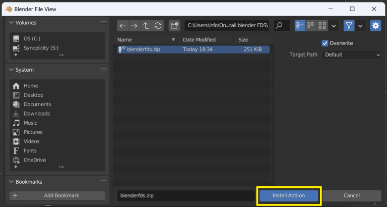 How to install Blender FDS Add-on - Cloud HPC