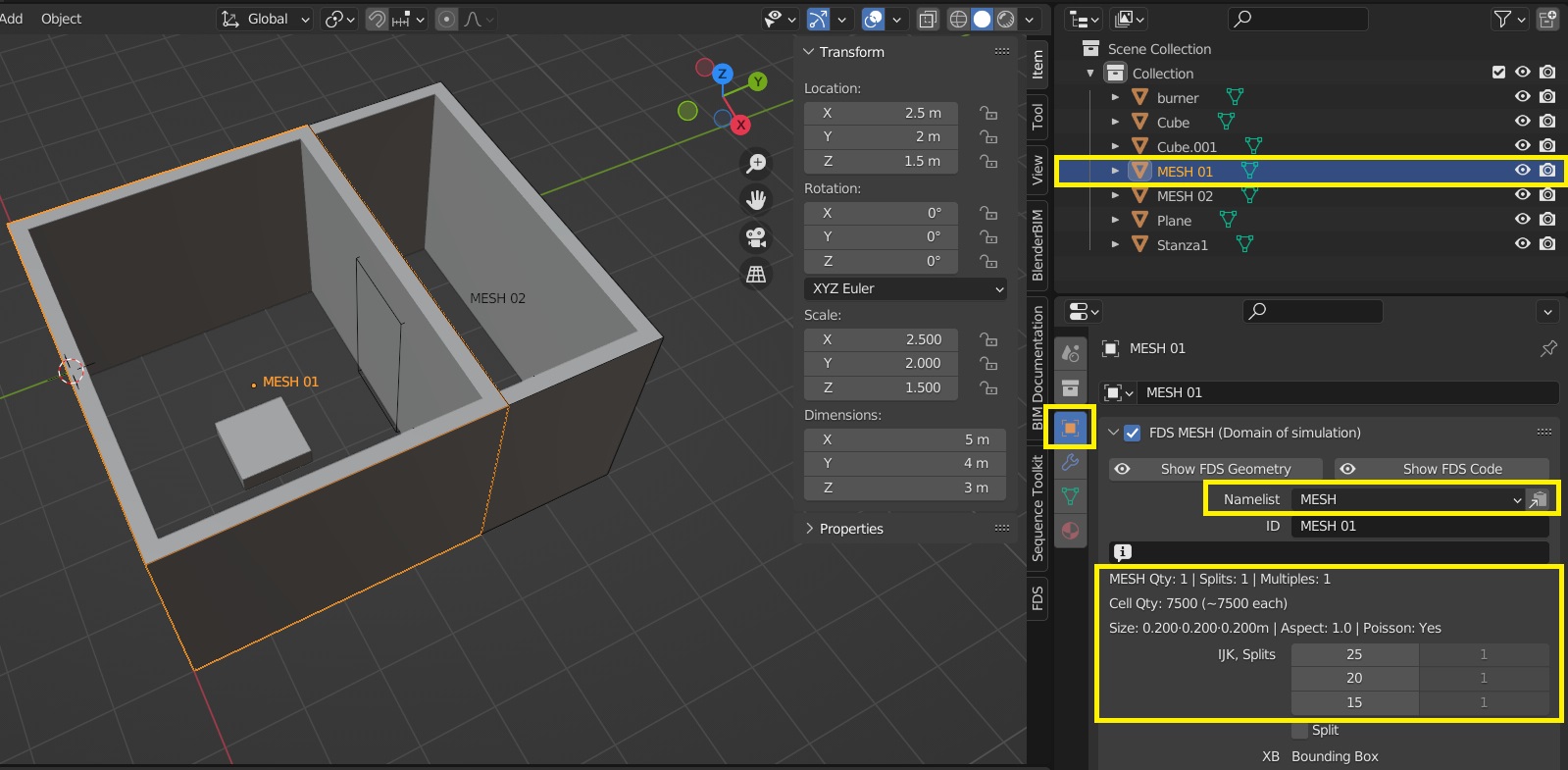 Align Meshes In Blender Fds Cloud Hpc