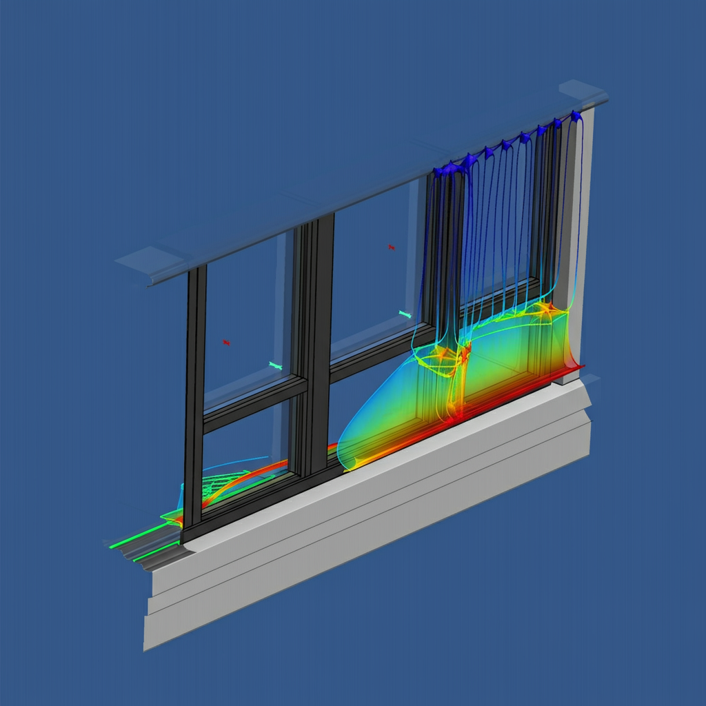 Meeting UNI 11673-1-2017: Analyzing Thermal Performance of Windows with FEM and CalculiX - Cloud HPC
